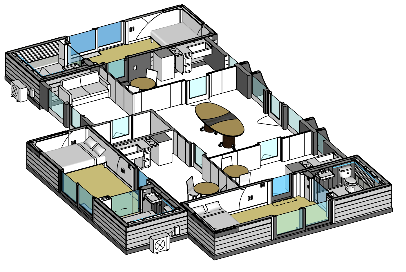 Two or more SuitePADs in one unit